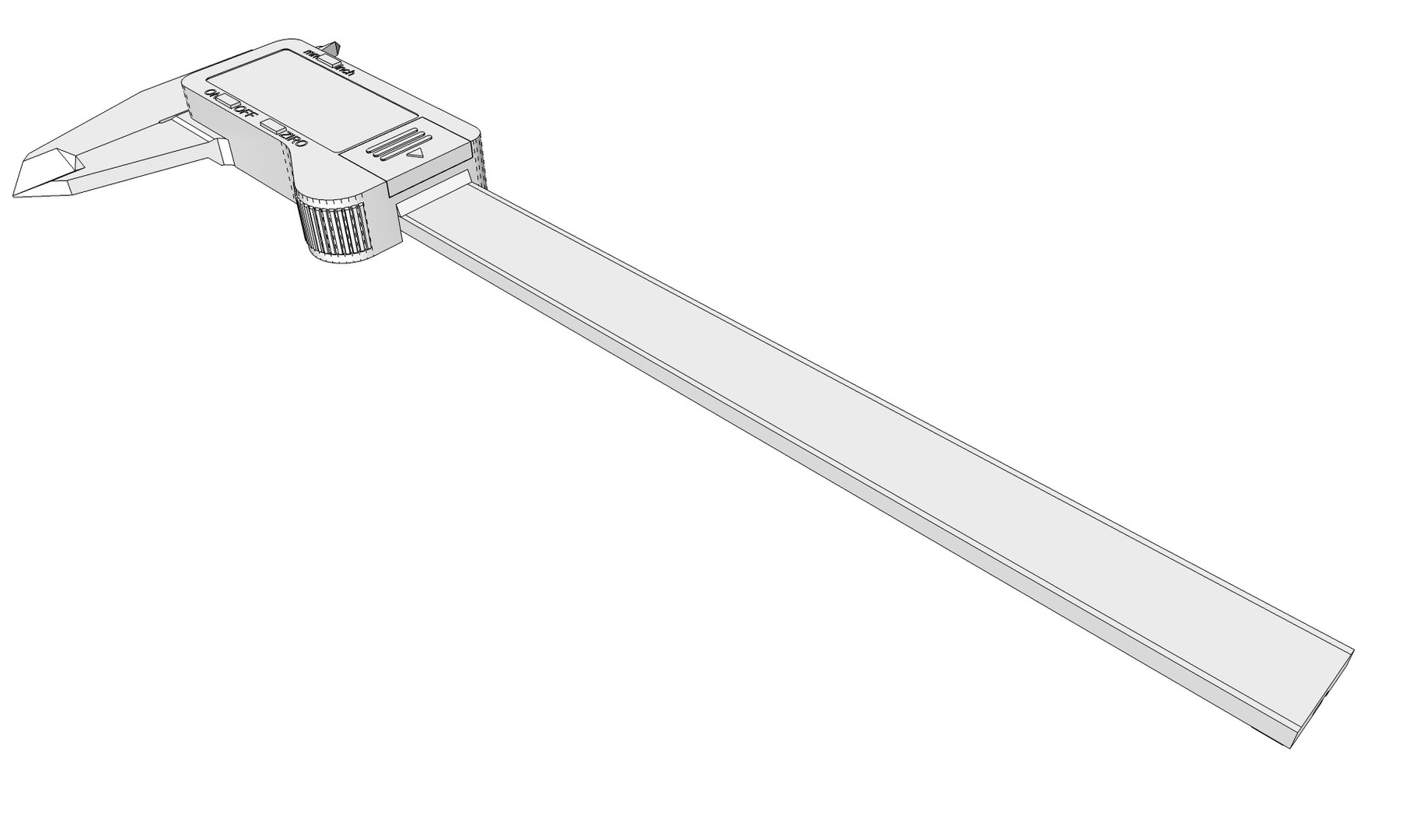 Digital Caliper 3D Model - TurboSquid 2191516