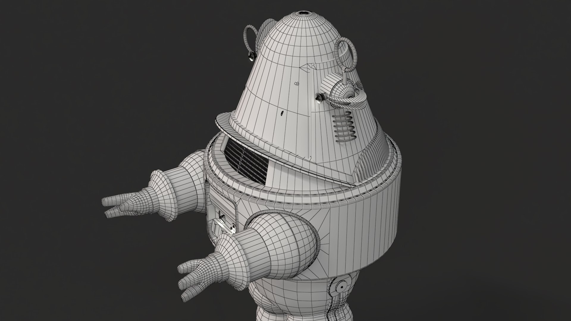 3D Model Robbie The Robot - TurboSquid 2209744