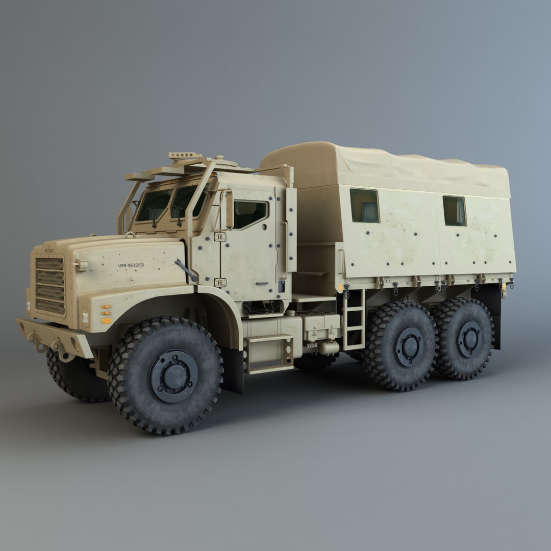 armored oshkosh mtvr amk23 3d max