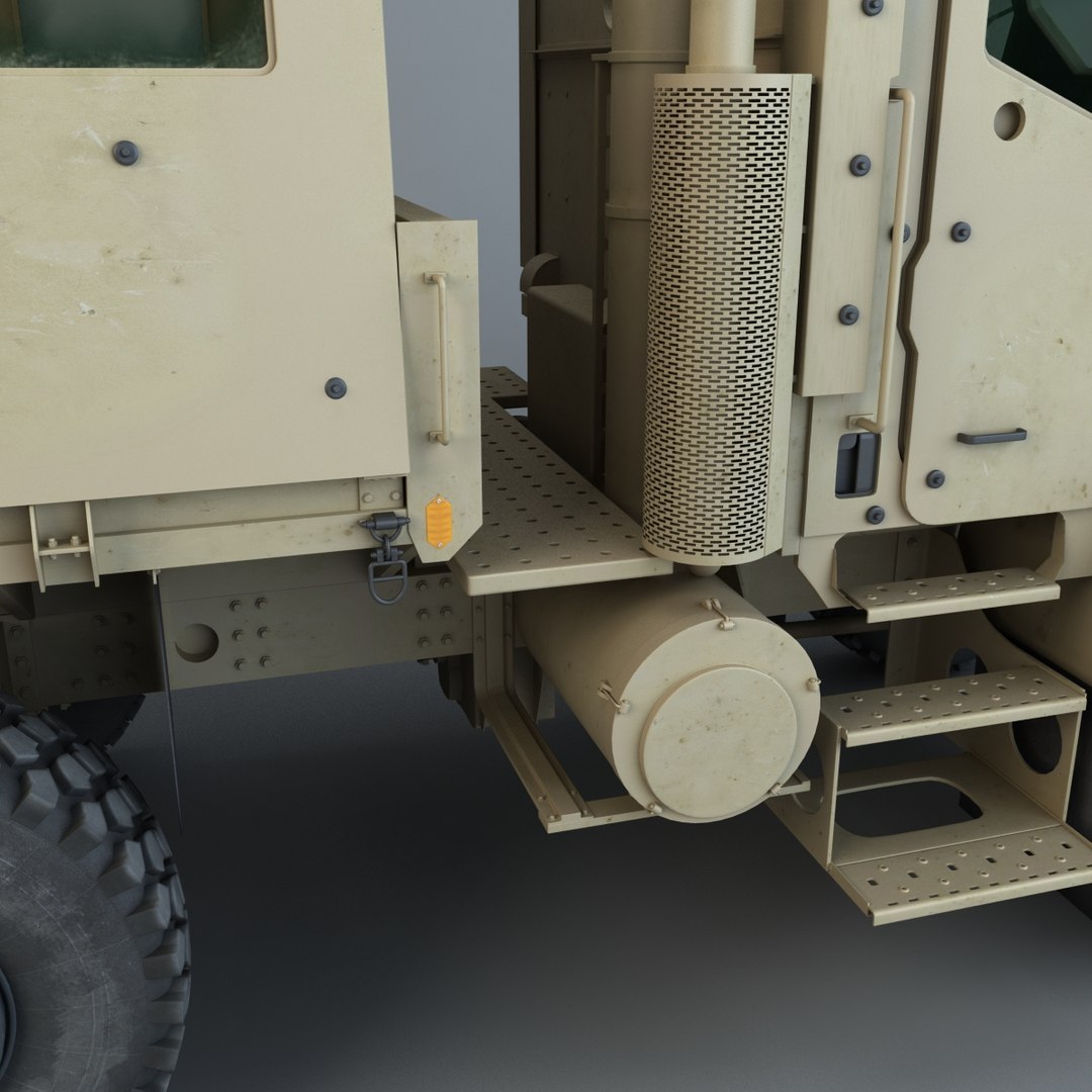 armored oshkosh mtvr amk23 3d max