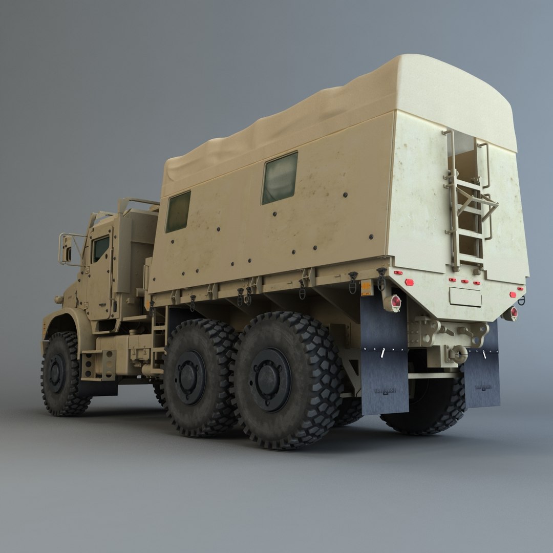 armored oshkosh mtvr amk23 3d max