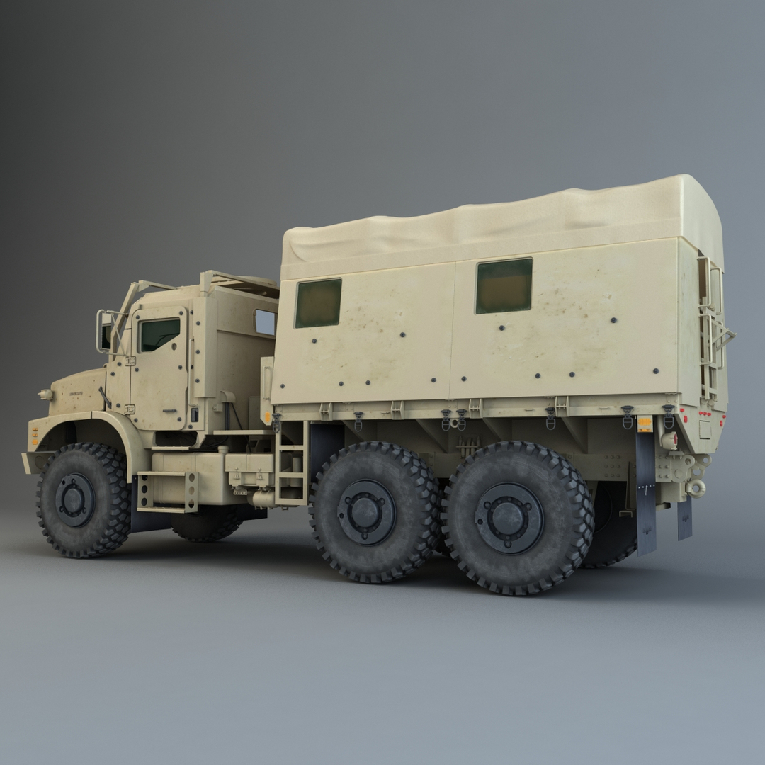 armored oshkosh mtvr amk23 3d max