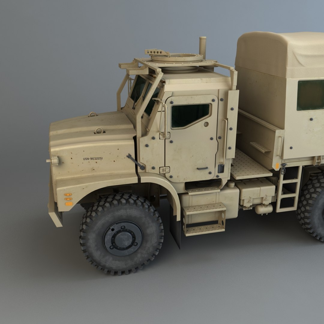armored oshkosh mtvr amk23 3d max