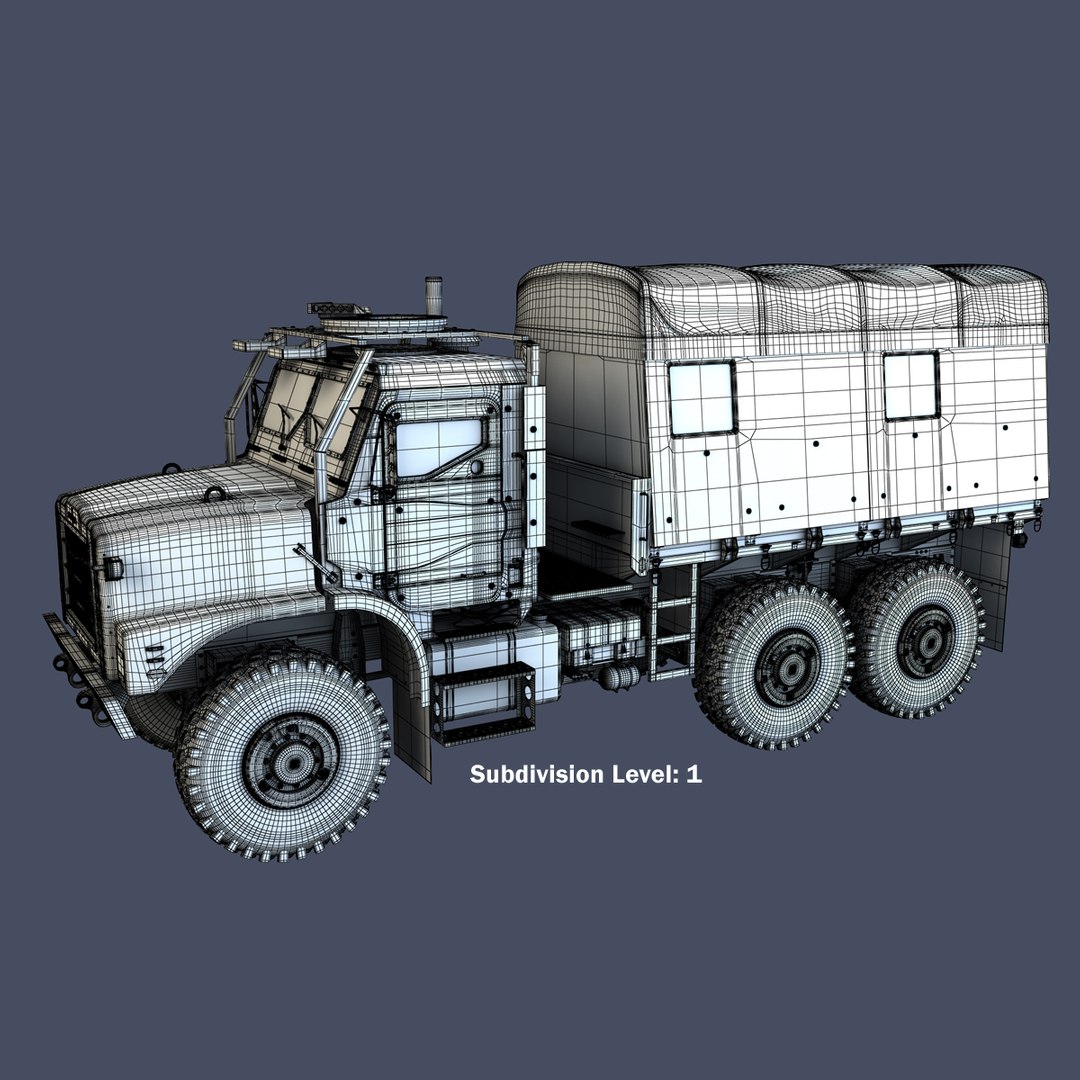 armored oshkosh mtvr amk23 3d max