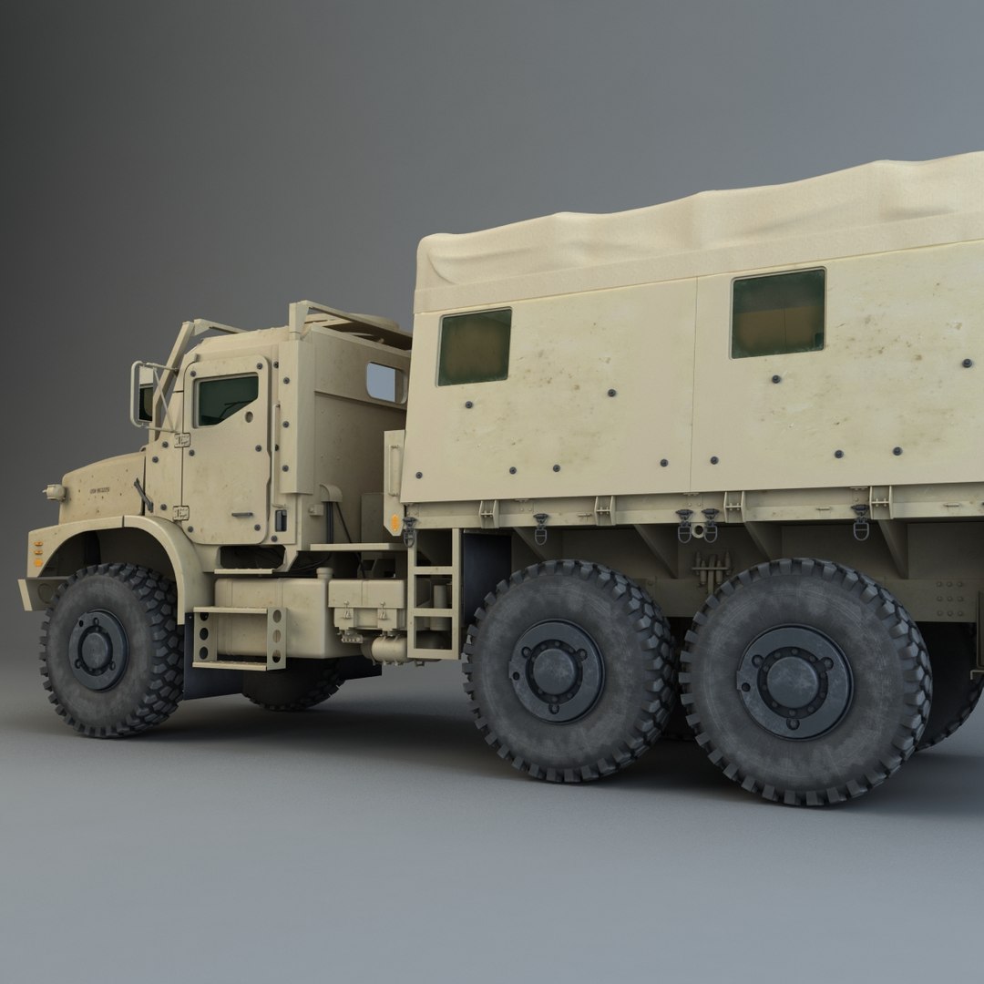 armored oshkosh mtvr amk23 3d max