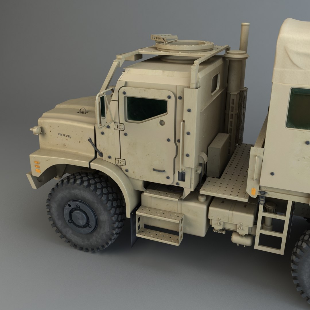 armored oshkosh mtvr amk23 3d max