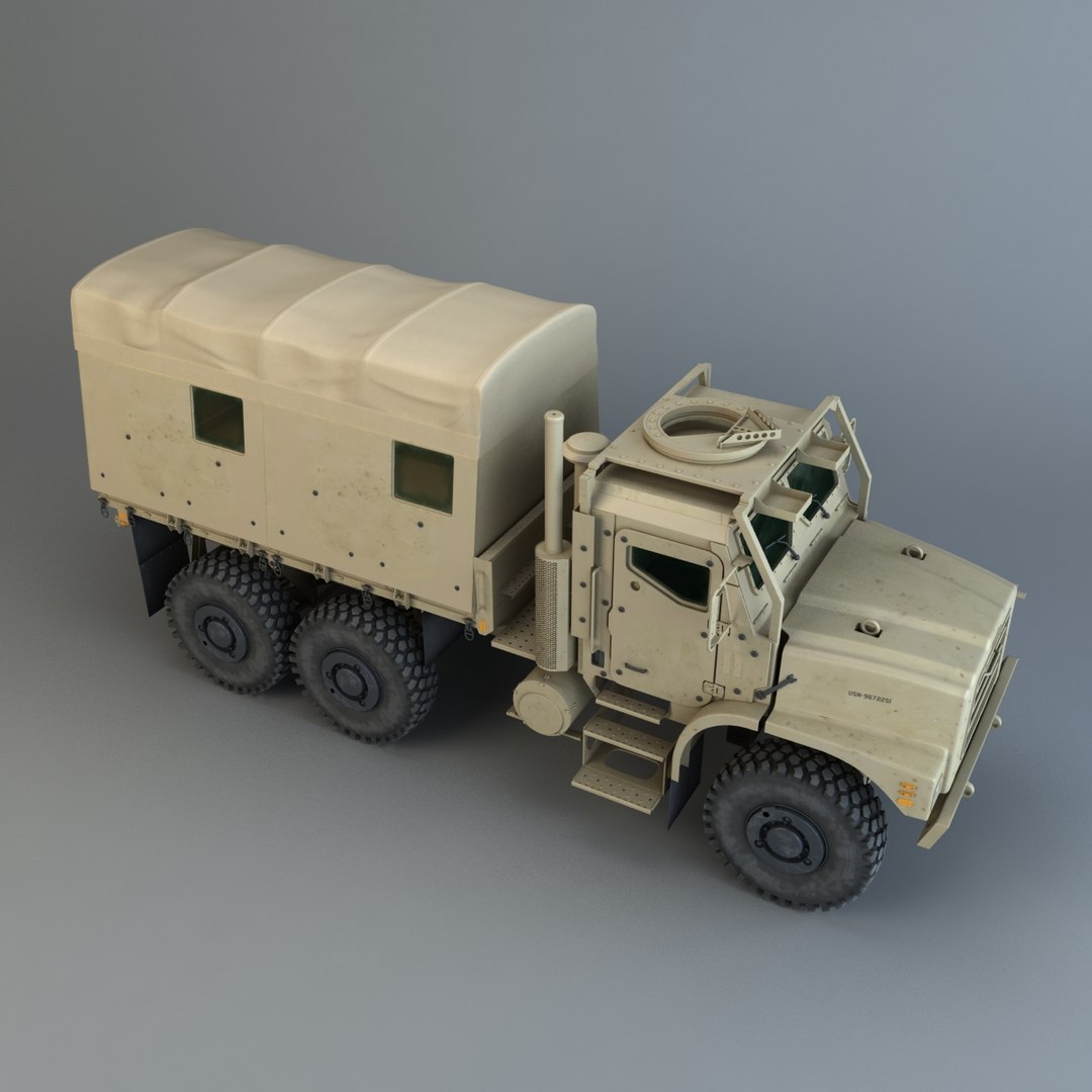 armored oshkosh mtvr amk23 3d max