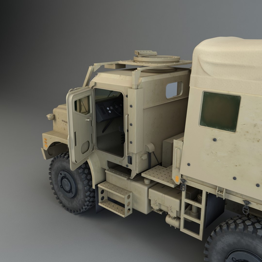 armored oshkosh mtvr amk23 3d max