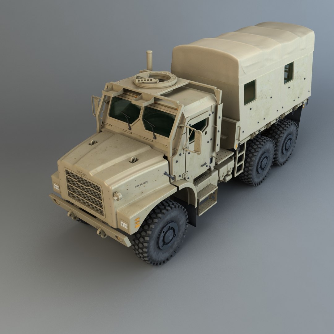 armored oshkosh mtvr amk23 3d max