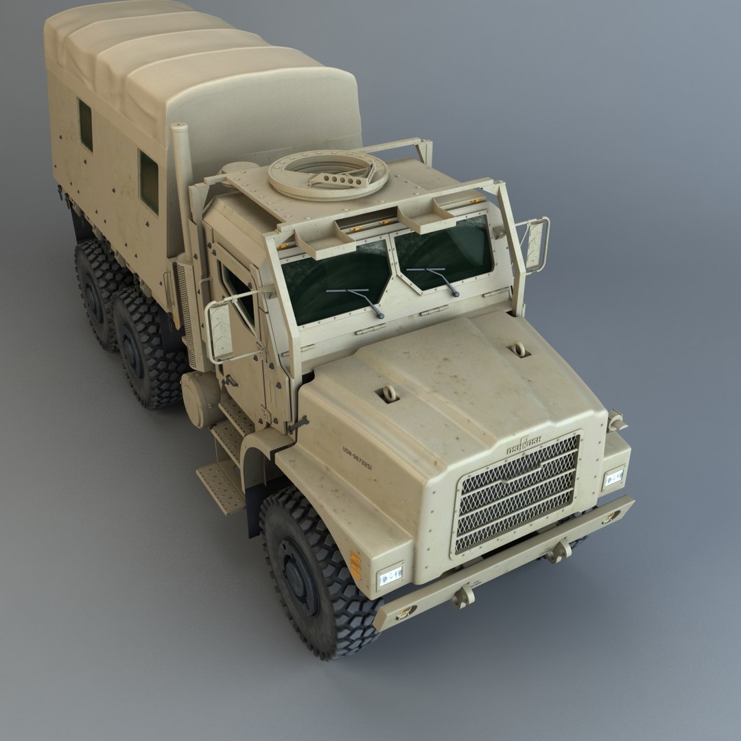 armored oshkosh mtvr amk23 3d max