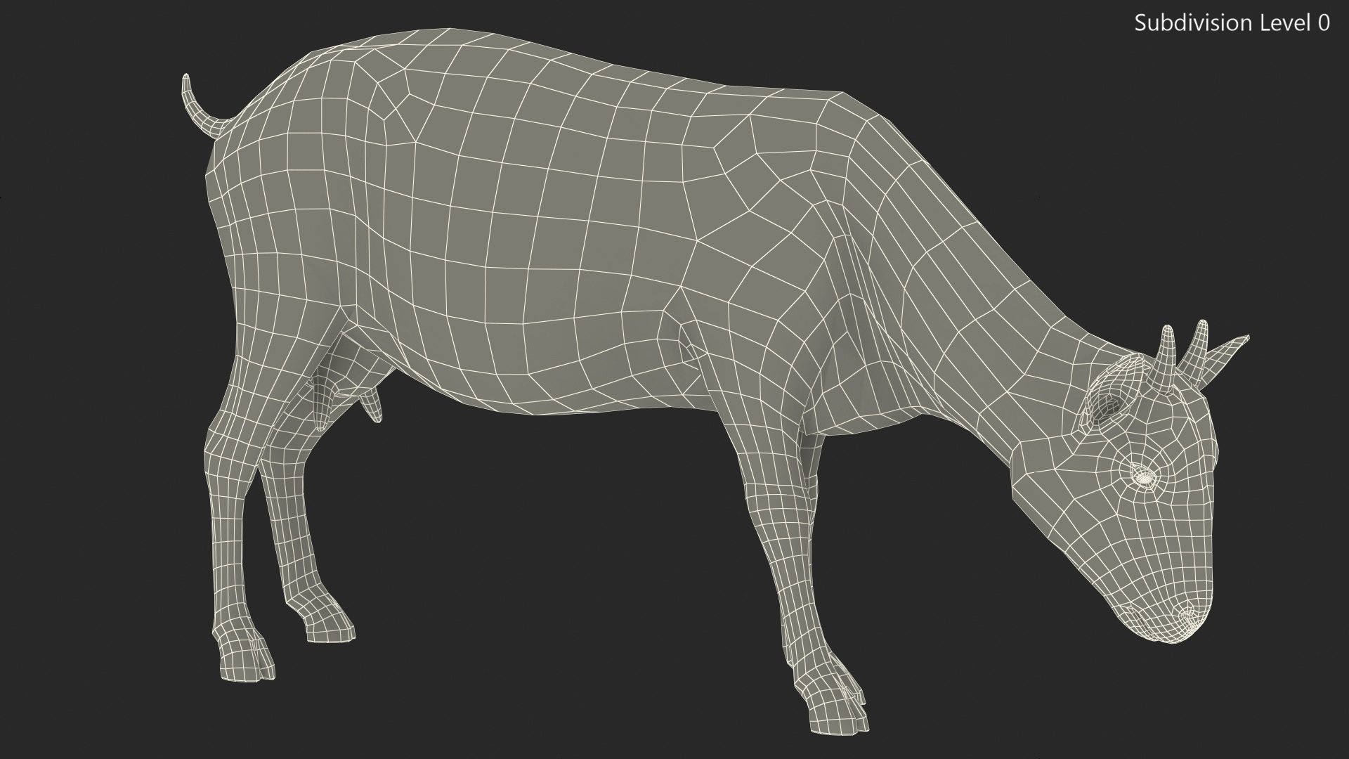 Grazing Goat Black-White Fur 3D Model - TurboSquid 1991644