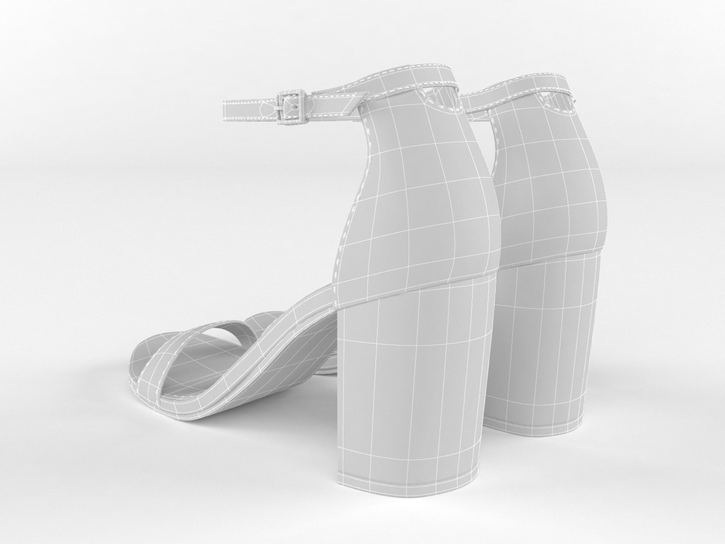 Realistic Women Sandals 3D Model - TurboSquid 1298912