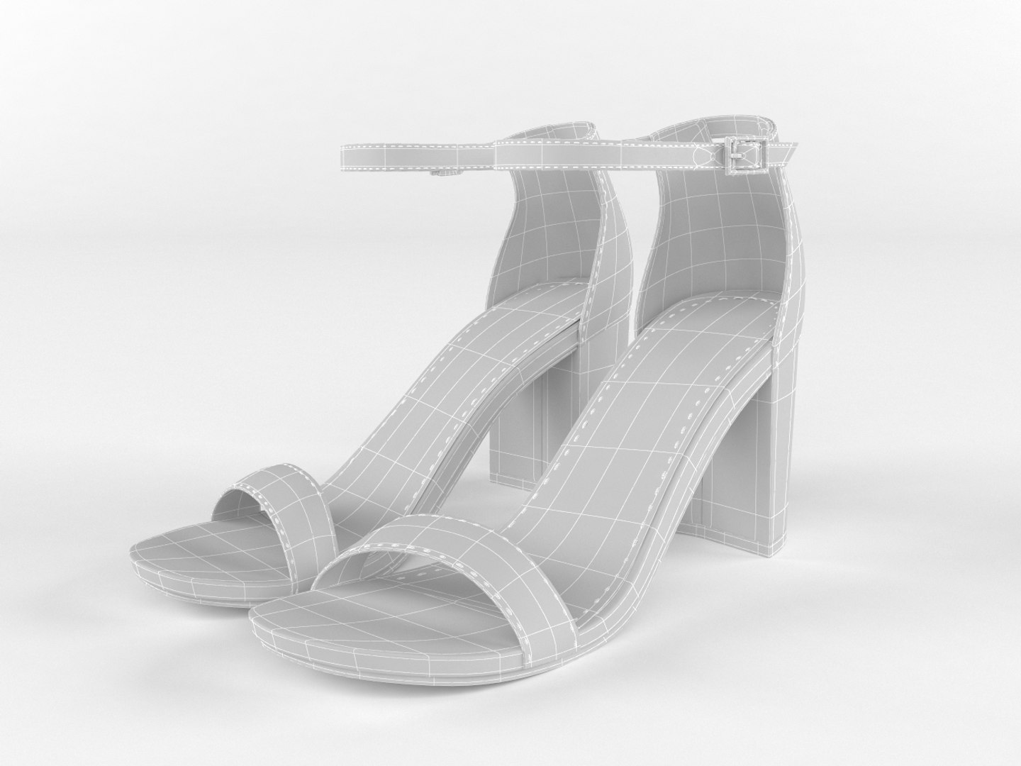 Realistic Women Sandals 3D Model - TurboSquid 1298912