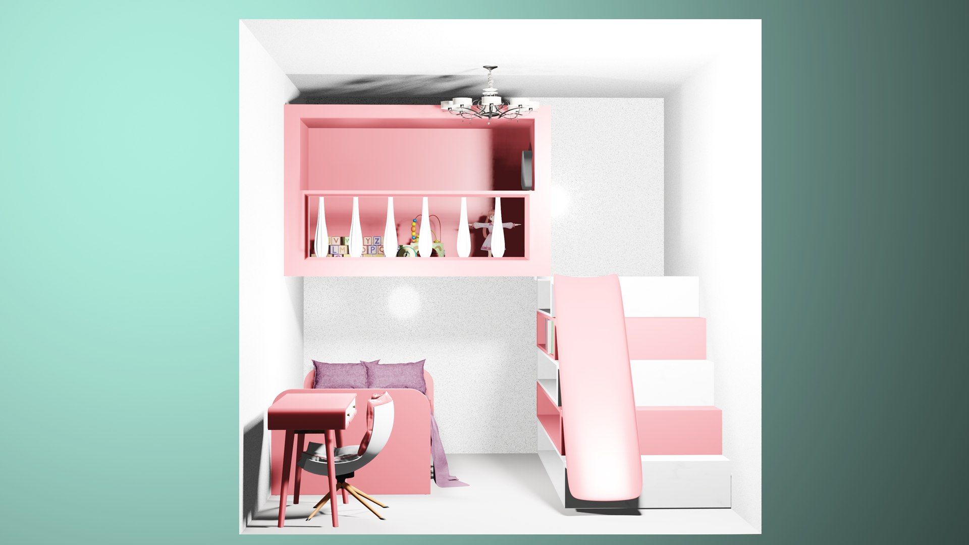 3D ROOM FOR GIRL Model - TurboSquid 2043371