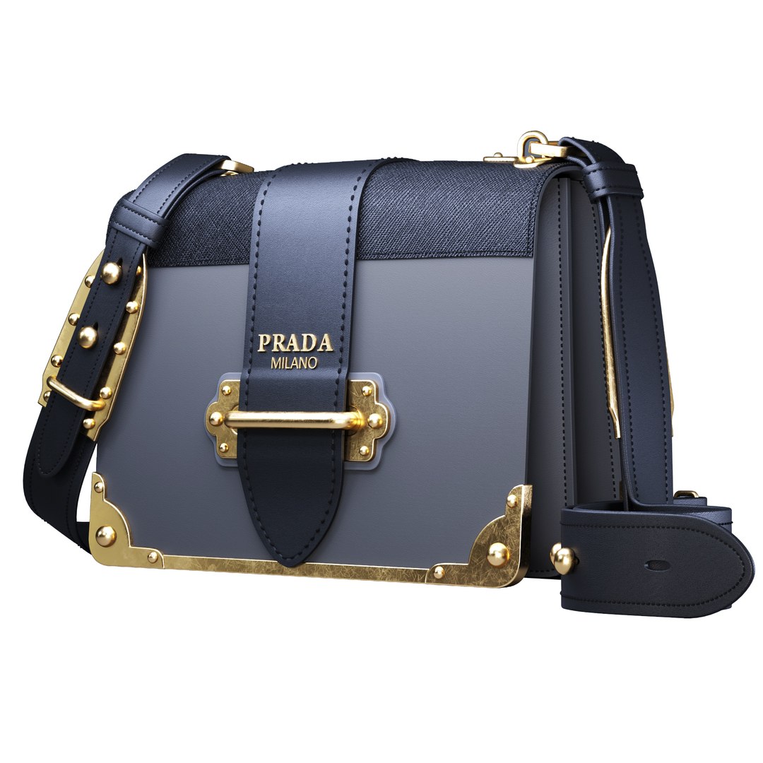 Prada Cahier Shoulder Bag 3D Model - TurboSquid 1550944