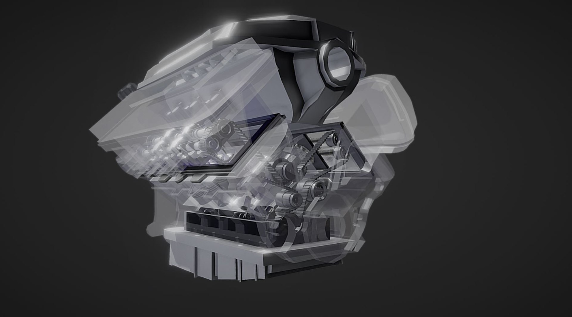 3D V6 Engine - TurboSquid 1618921