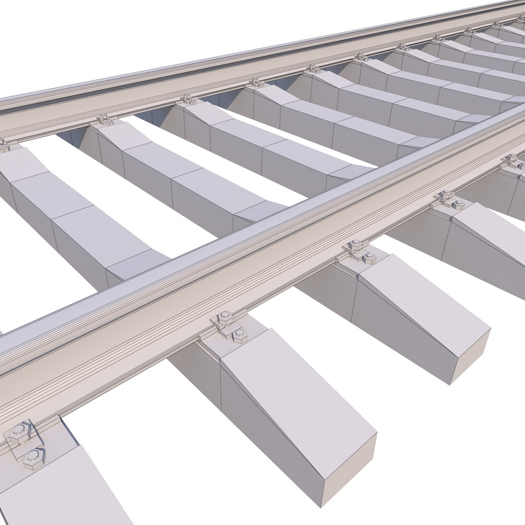 Free Railway Track 3D Model - TurboSquid 1164592
