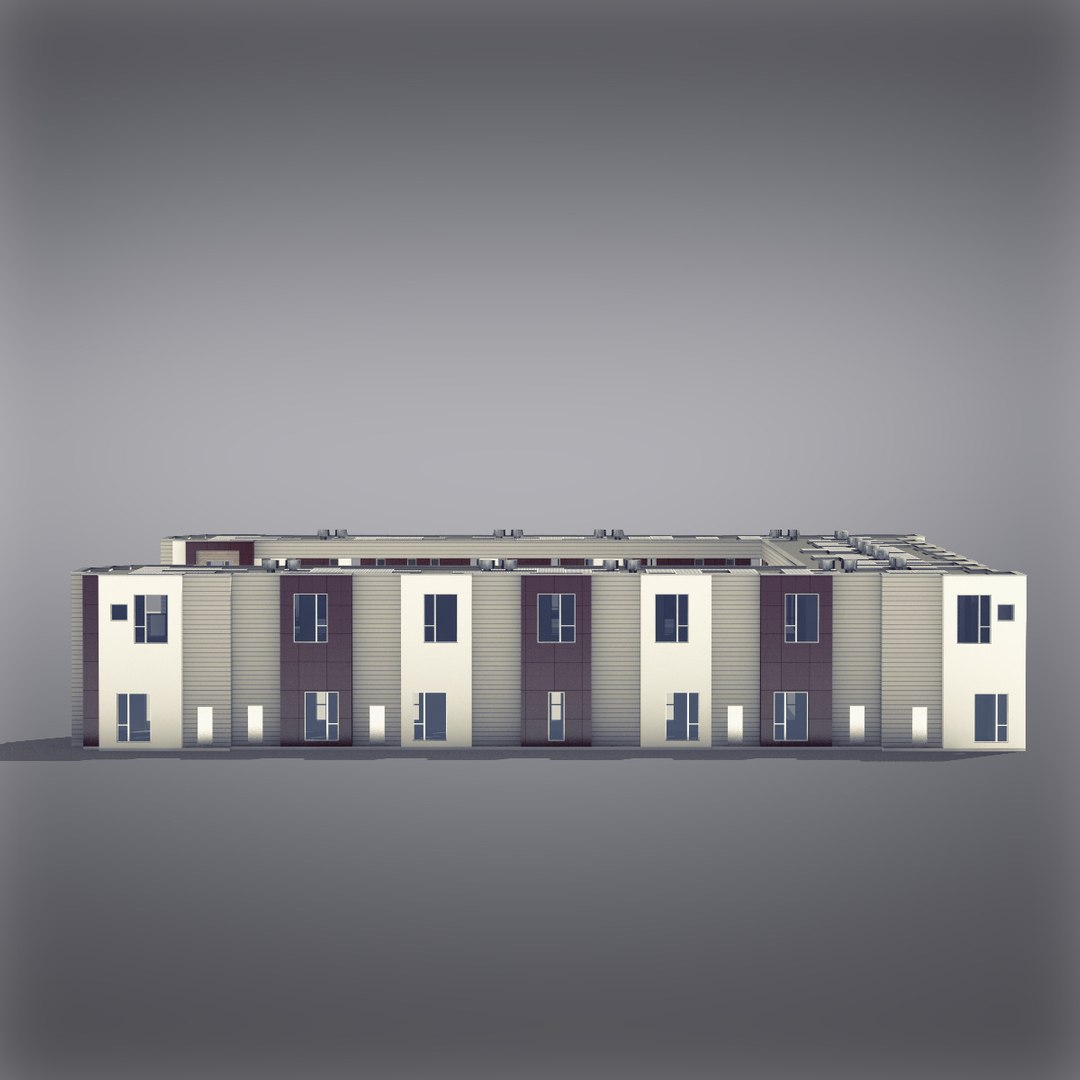 3d model modern generic building architectural