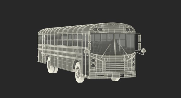 School buses 2 bus 3D model - TurboSquid 1588002