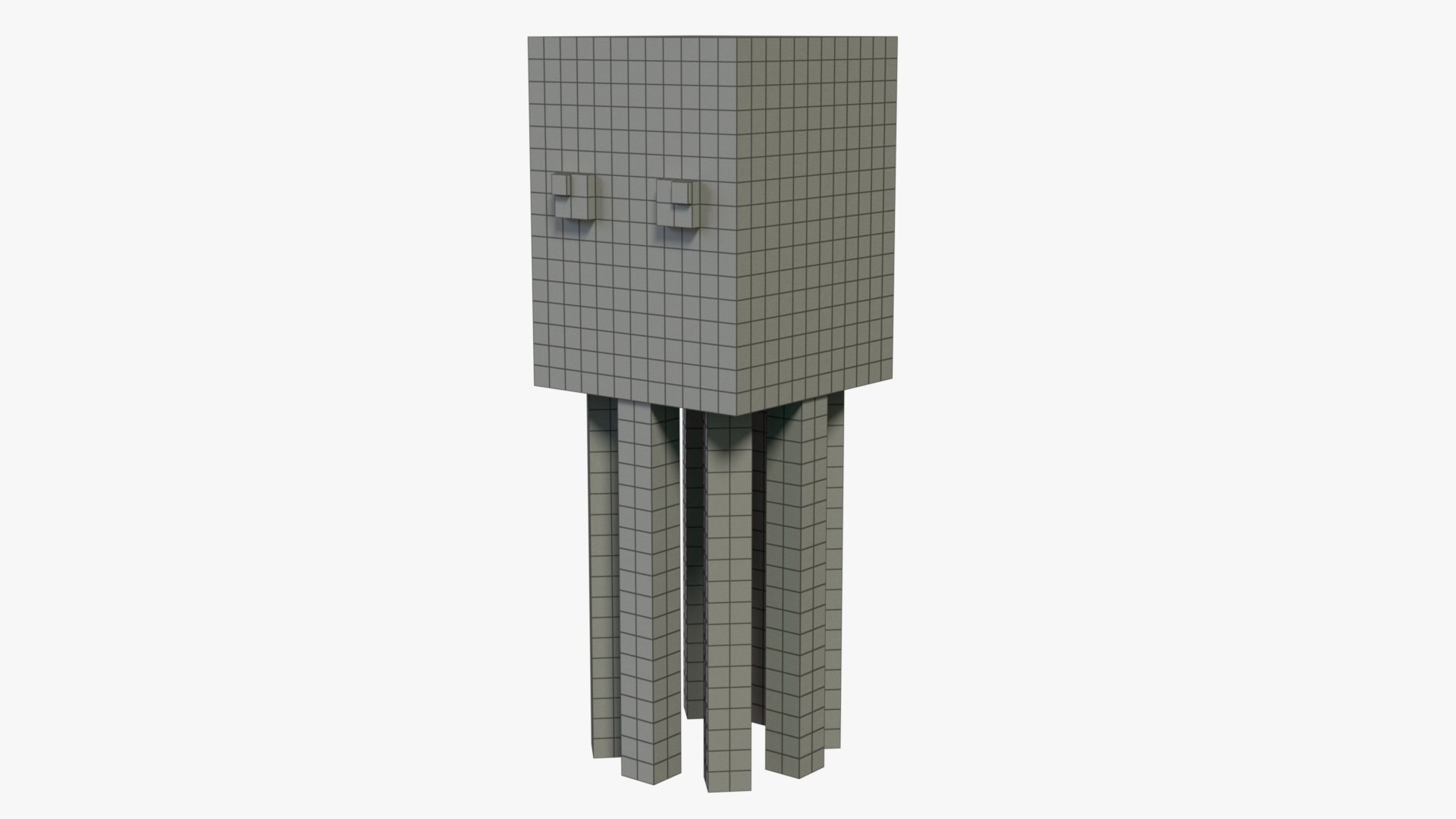 3D Minecraft Squid Model - TurboSquid 1928768