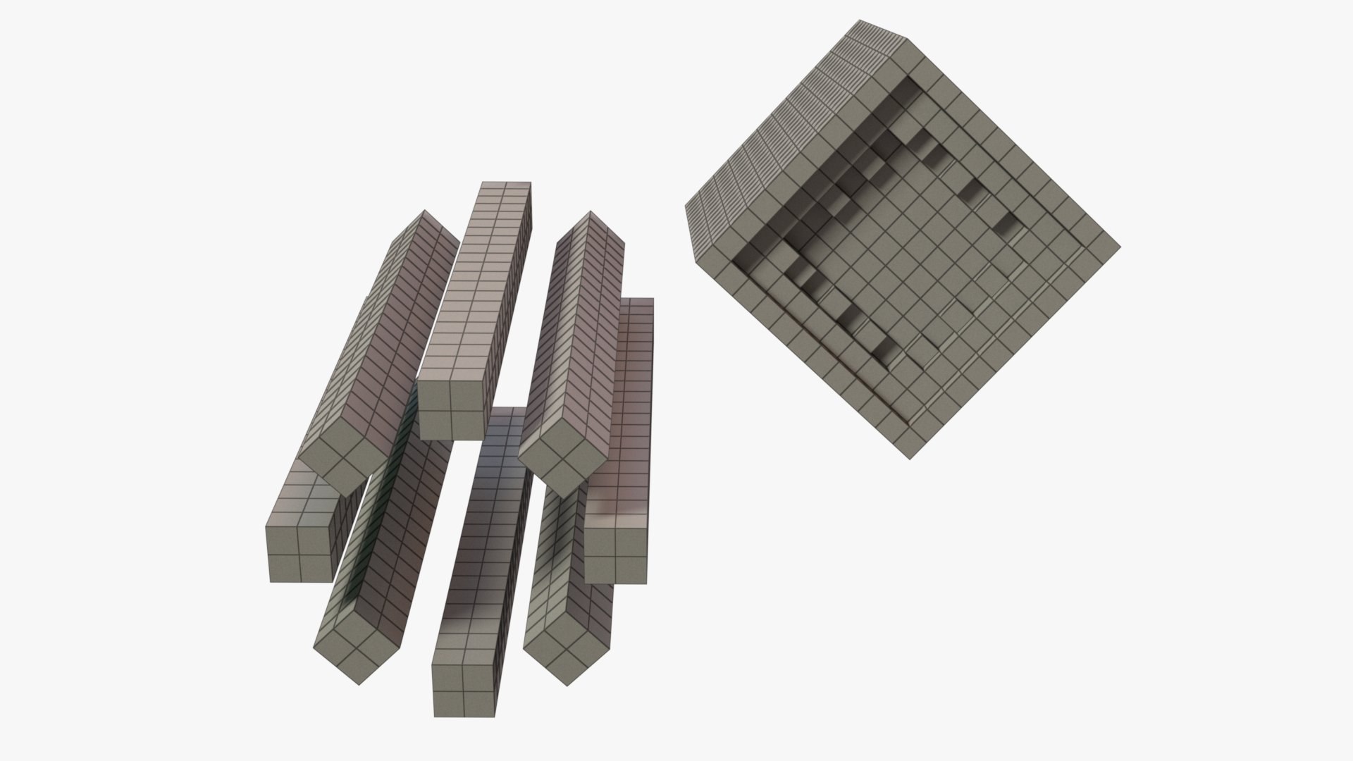 3D Minecraft Squid Model - TurboSquid 1928768