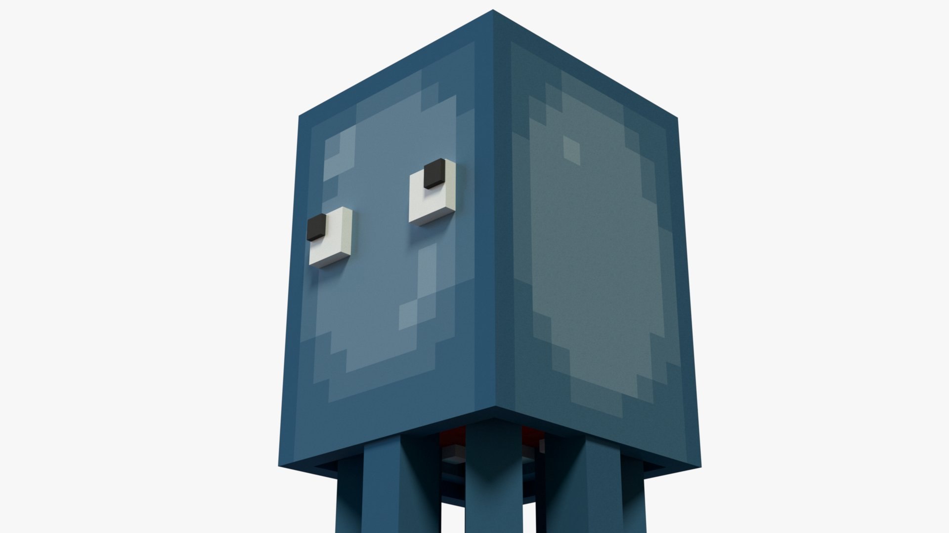3D Minecraft Squid Model - TurboSquid 1928768