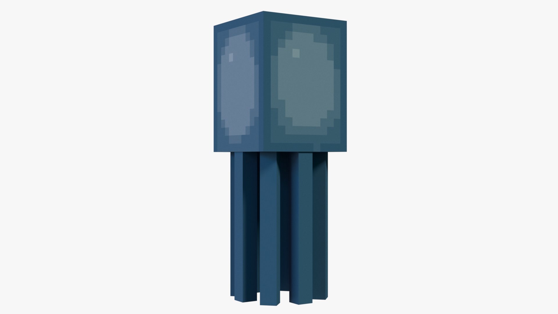 3D Minecraft Squid Model - TurboSquid 1928768