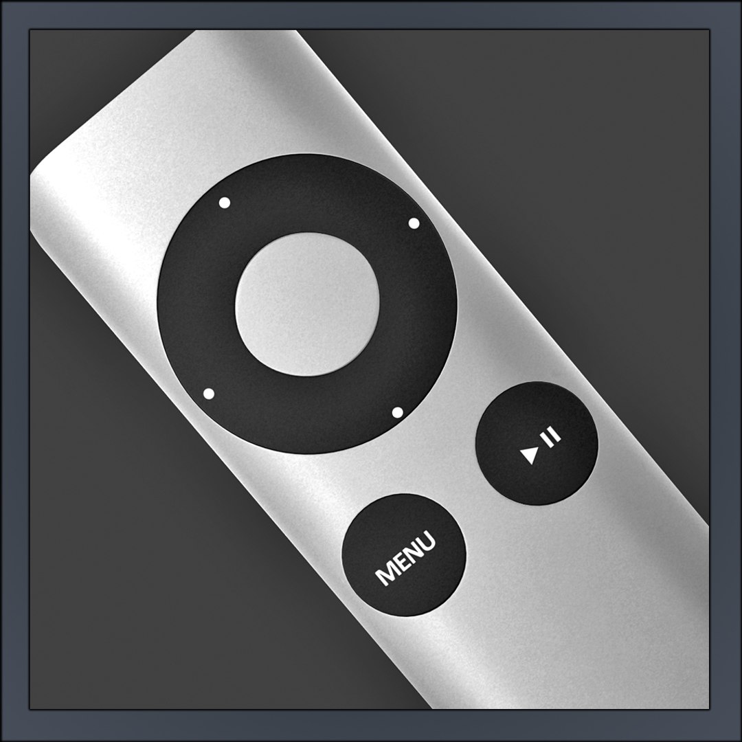 Apple Remote 3d Model