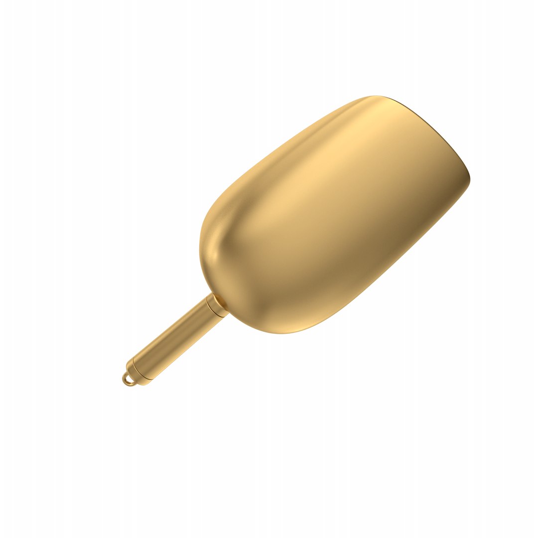 3D Gold Scoop - TurboSquid 1868334