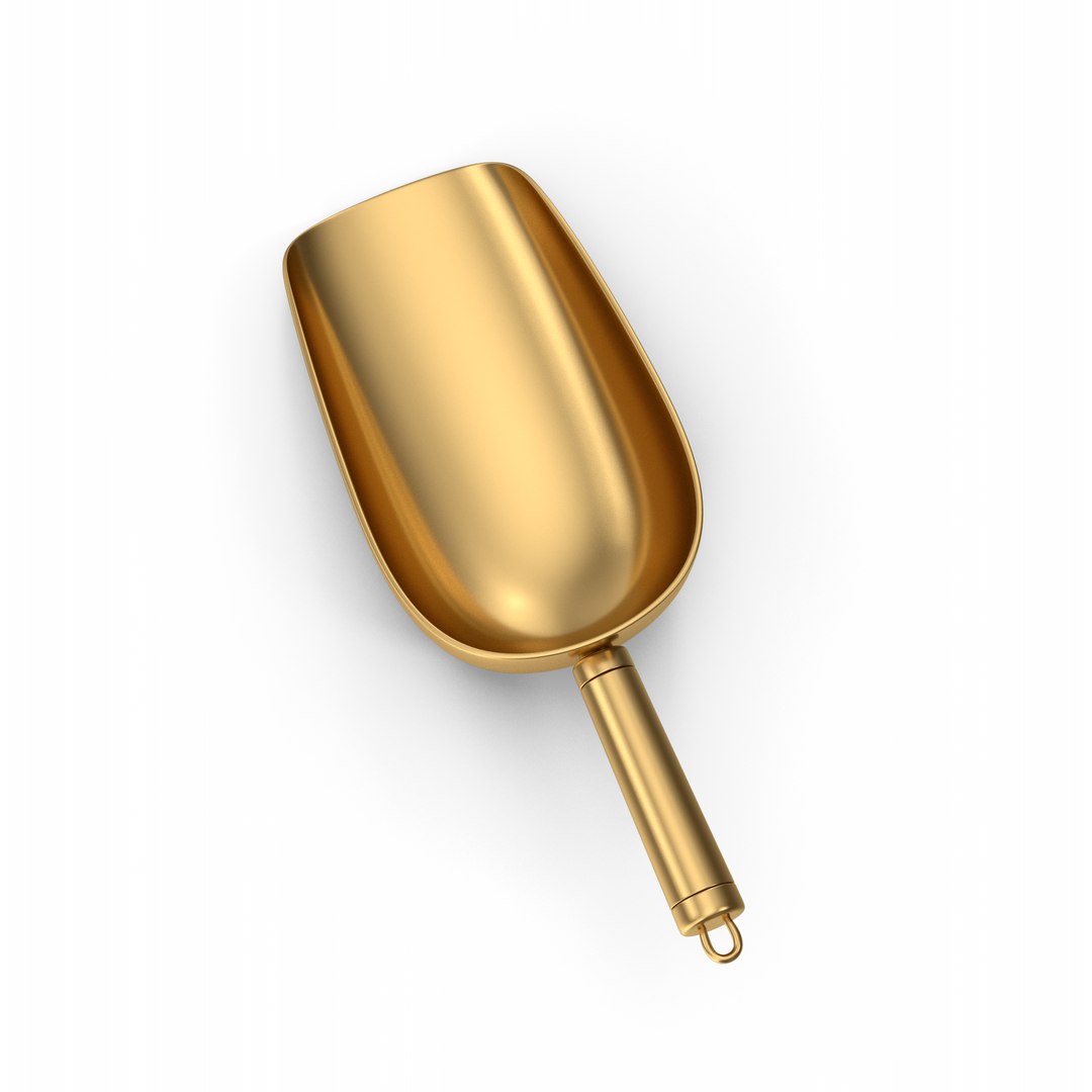 3D Gold Scoop - TurboSquid 1868334