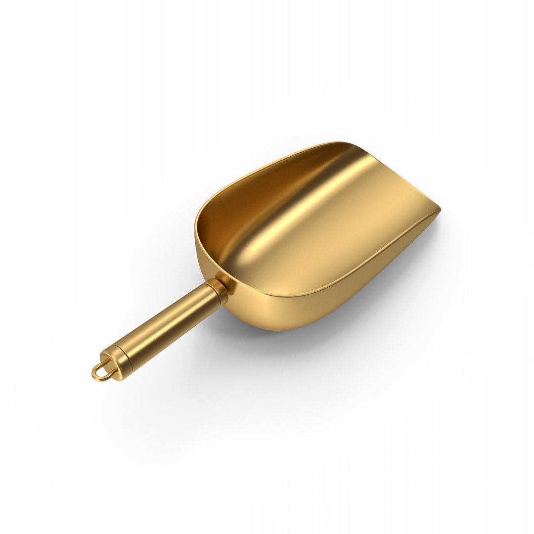 3D Gold Scoop - TurboSquid 1868334