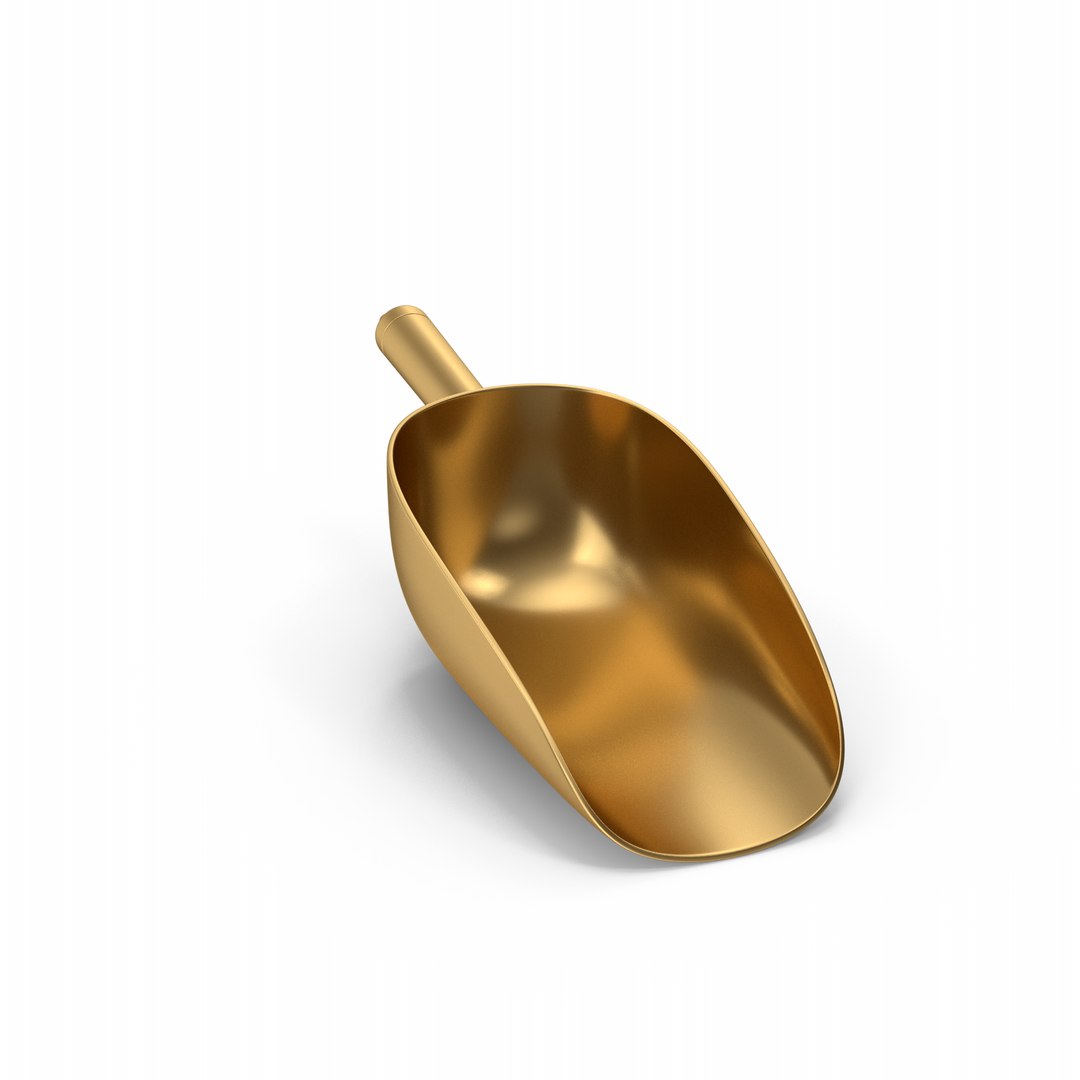 3D Gold Scoop - TurboSquid 1868334