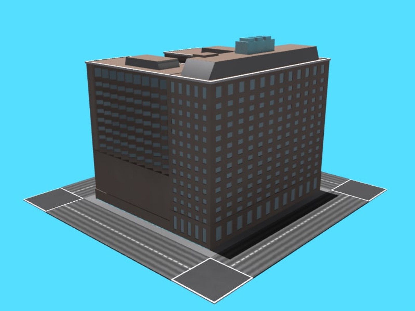 Free Adam S Mark Hotel 3d Model