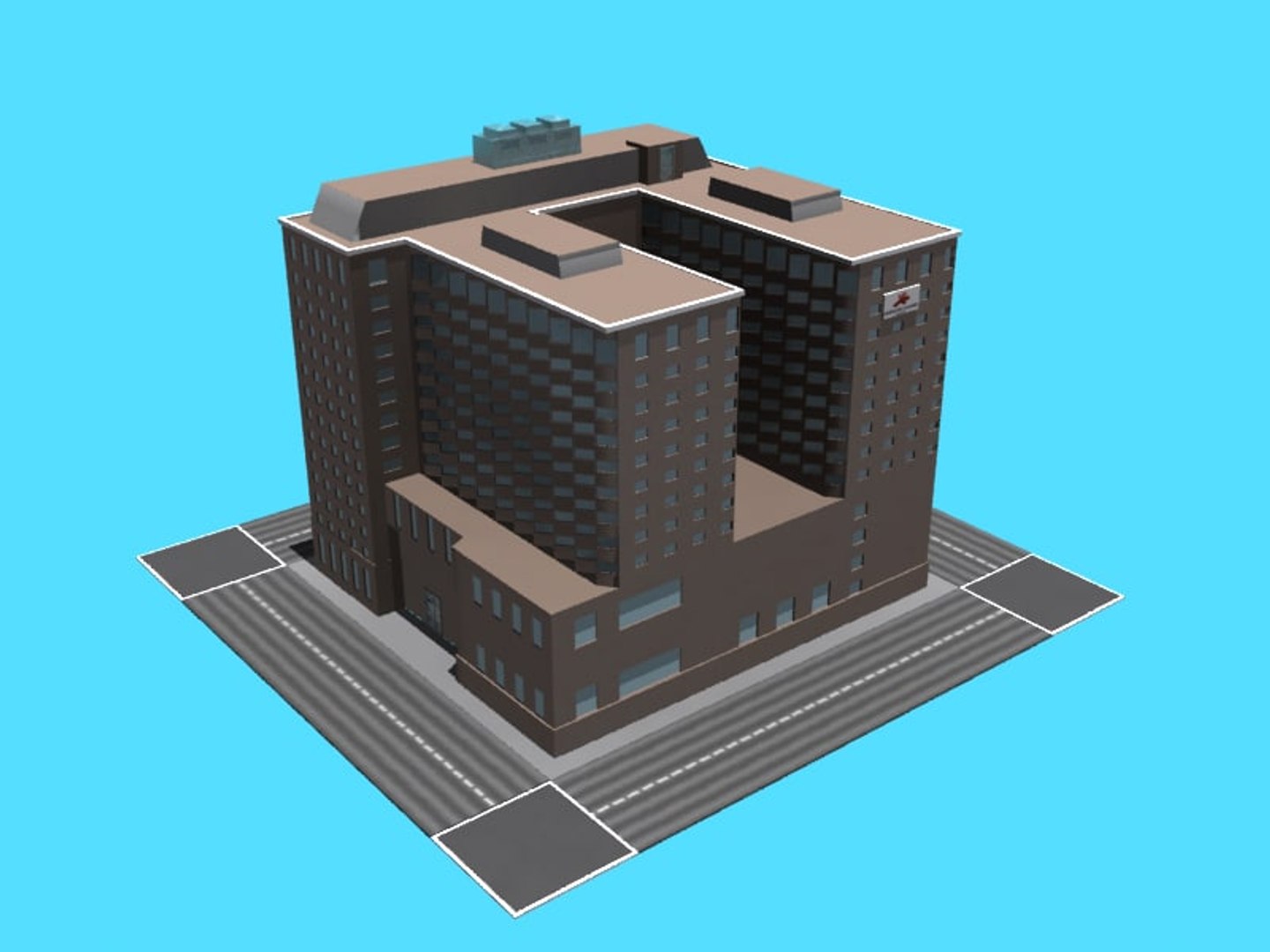 Free Adam S Mark Hotel 3d Model