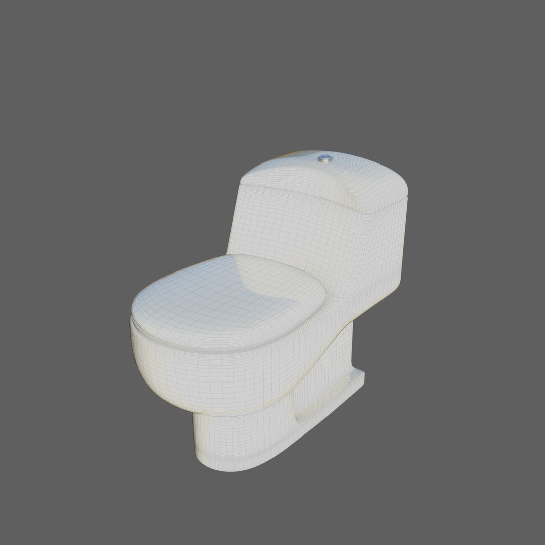 3D Simple Toilet - TurboSquid 2282584