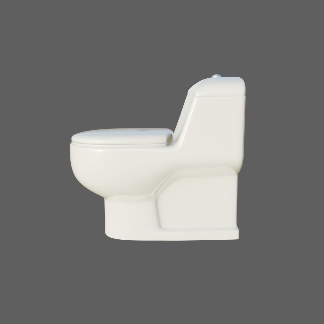 3D Simple Toilet - TurboSquid 2282584