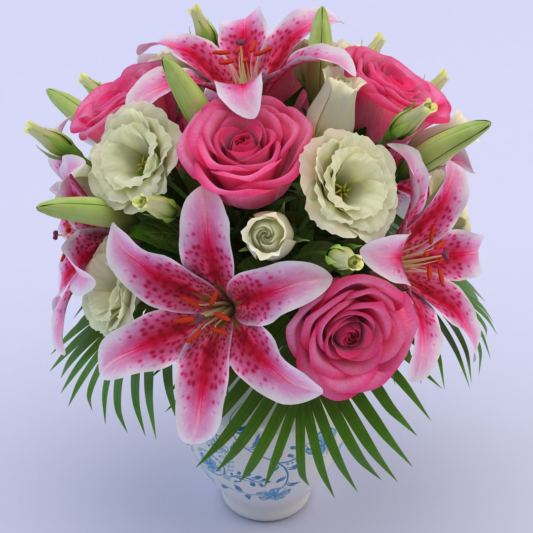 3d Bouquet 02 Model