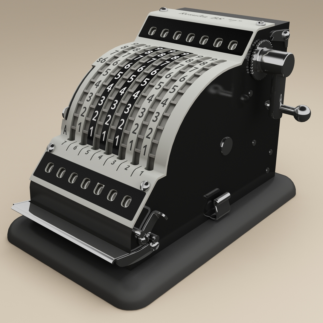 Old Adding Machine Resulta 3d 3ds