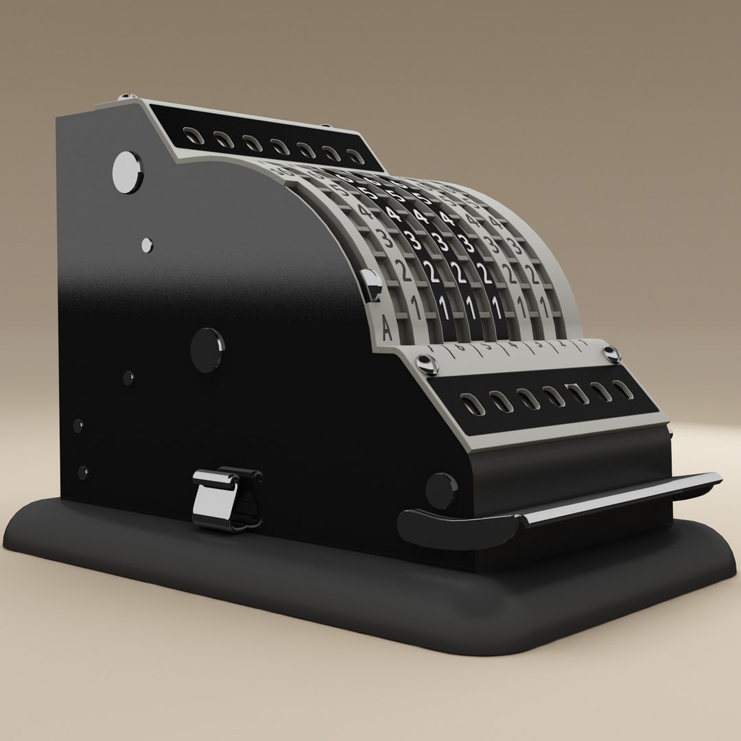 Old Adding Machine Resulta 3d 3ds