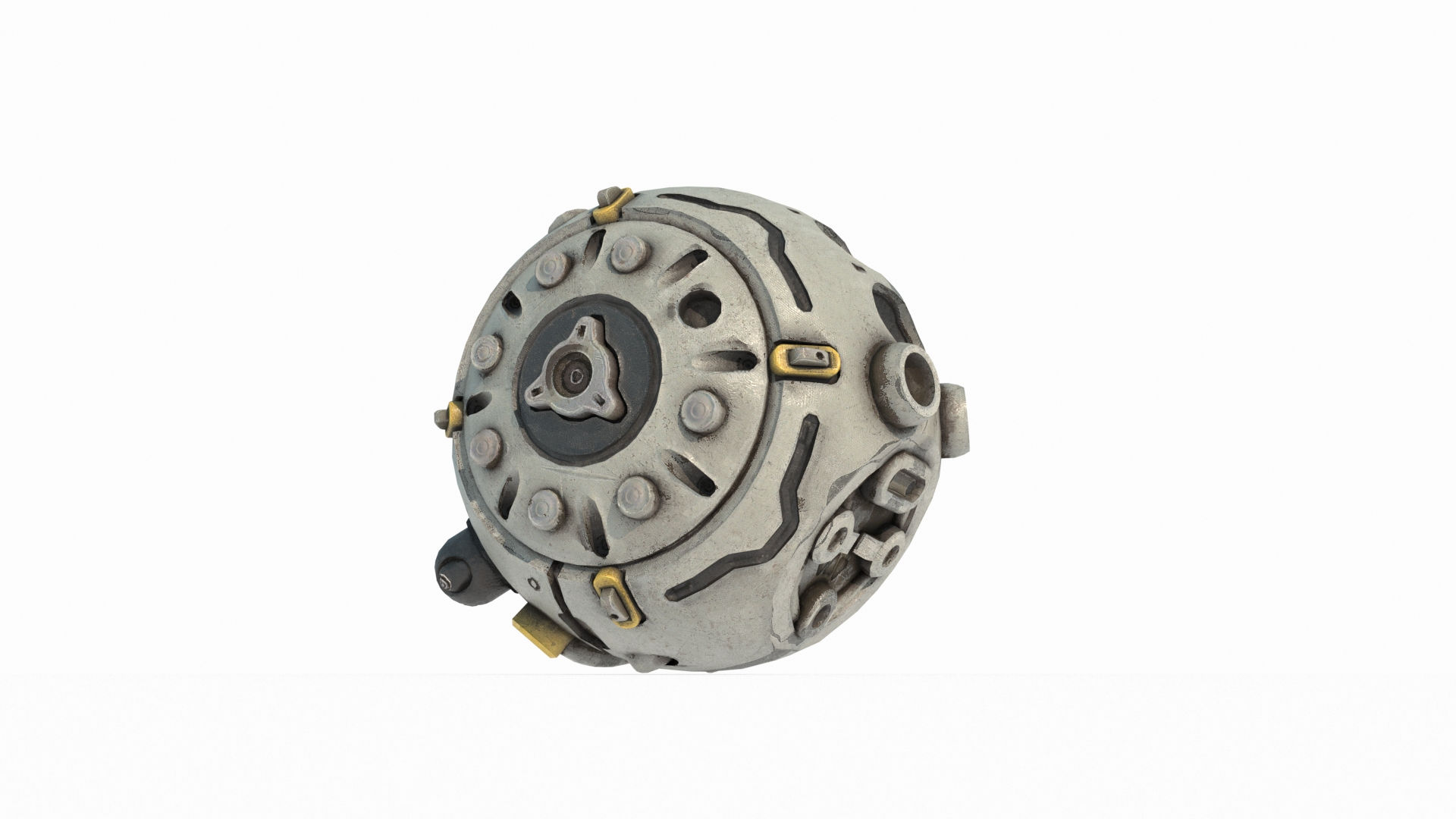 3D Future Science Fiction Facility Circular Aircraft Model - TurboSquid ...