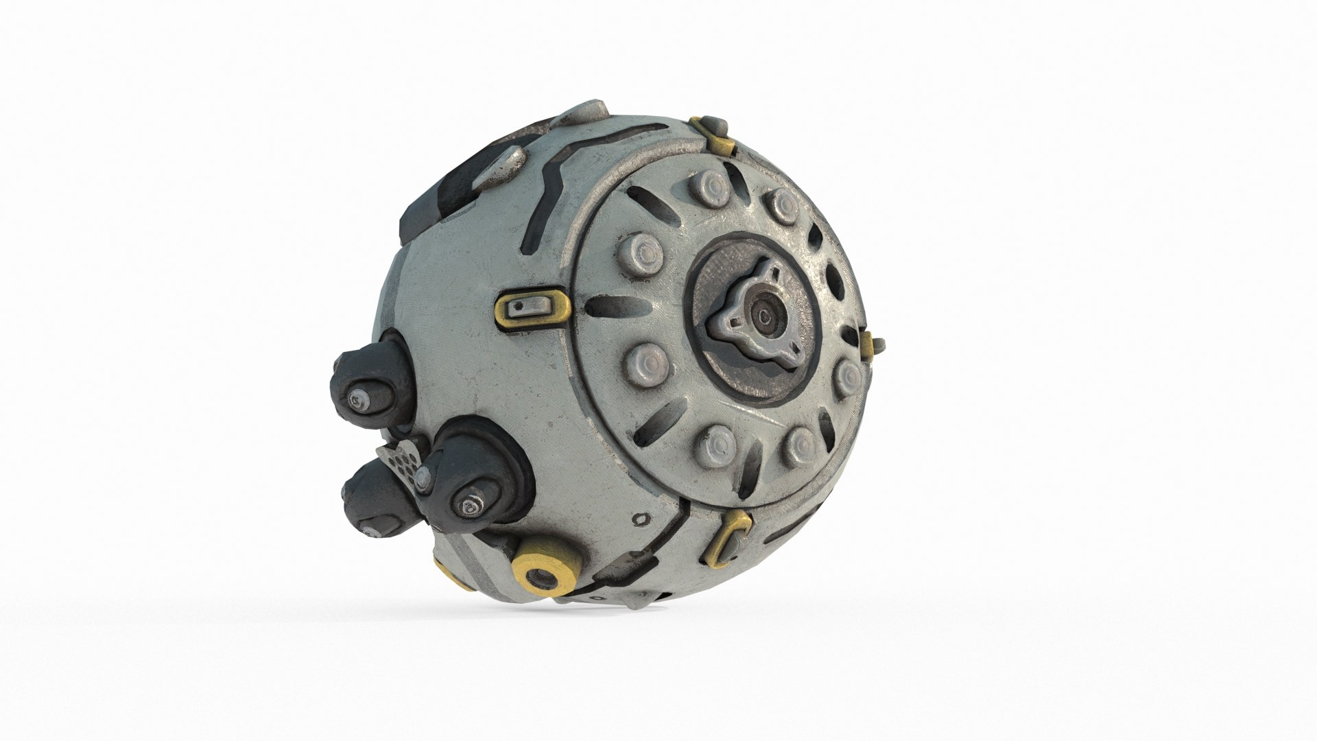 3D Future Science Fiction Facility Circular Aircraft Model - TurboSquid ...