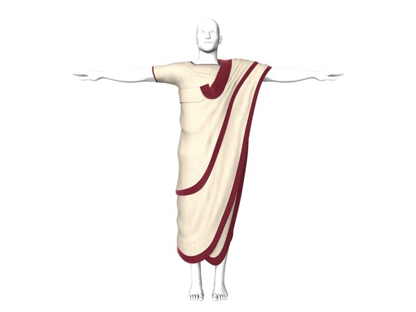 roman toga 3d model
