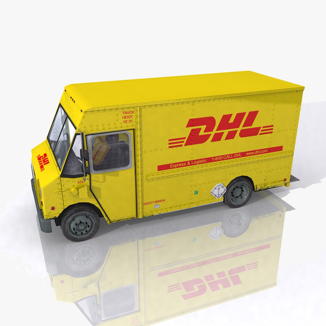 3d Model Photorealistic Post Truck