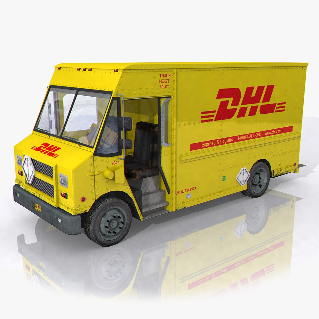 3d Model Photorealistic Post Truck