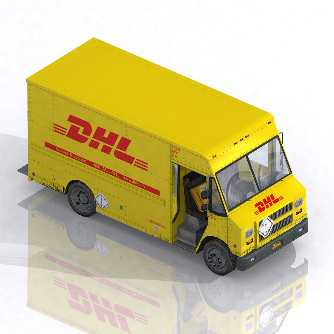 3d Model Photorealistic Post Truck