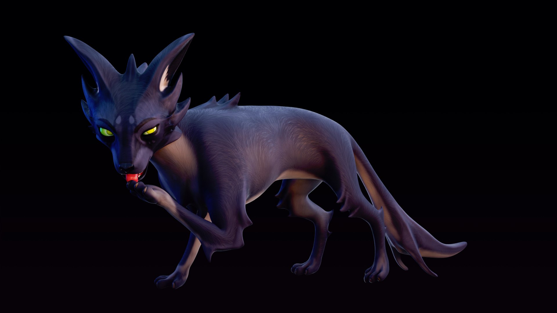 Cartoon Cat Rigged for Blender 3D model - TurboSquid 2168644