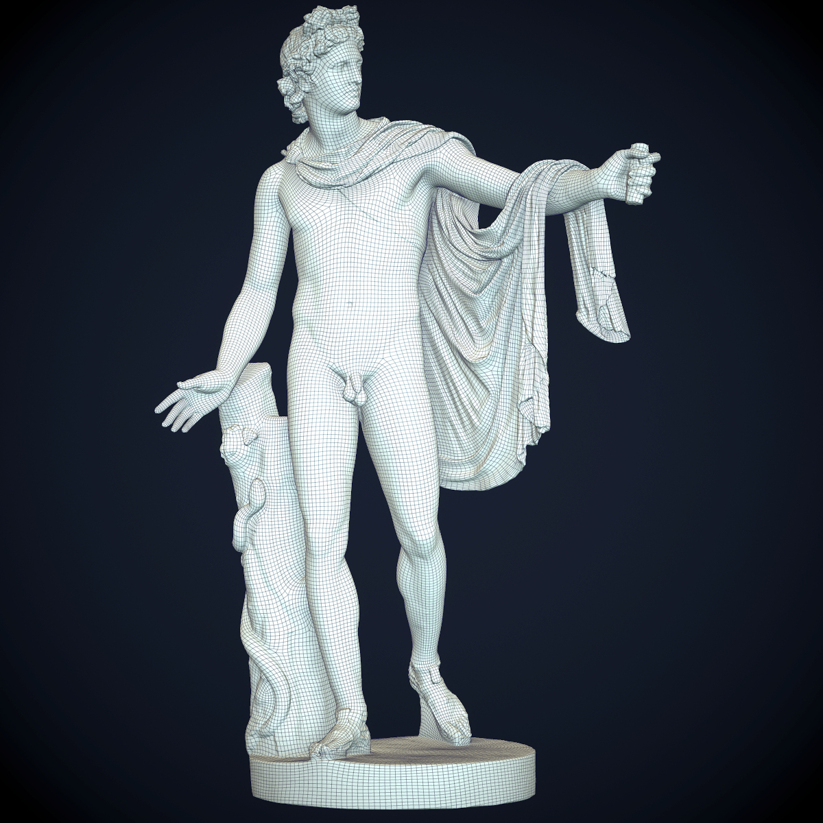 3D statue apollo belvedere - TurboSquid 1327651