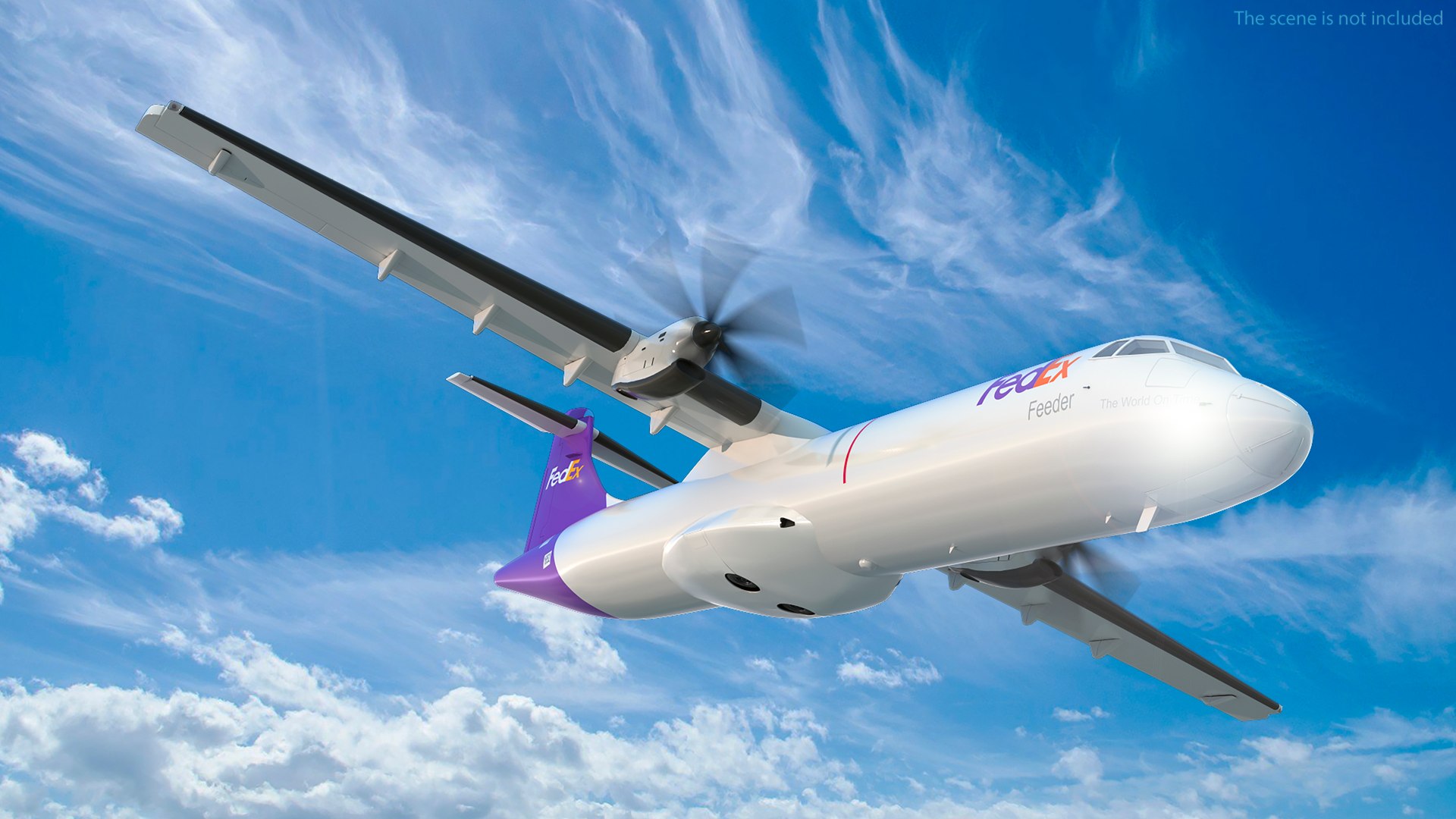 3D FedEx ATR 72-600 Cargo Aircraft Rigged For Cinema 4D - TurboSquid ...