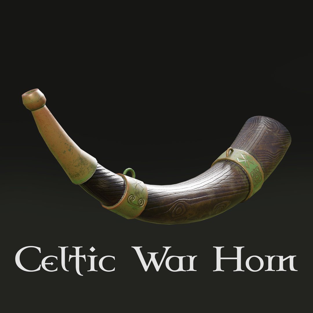 War Horn Celtic Low Poly 3D model - TurboSquid 2086464