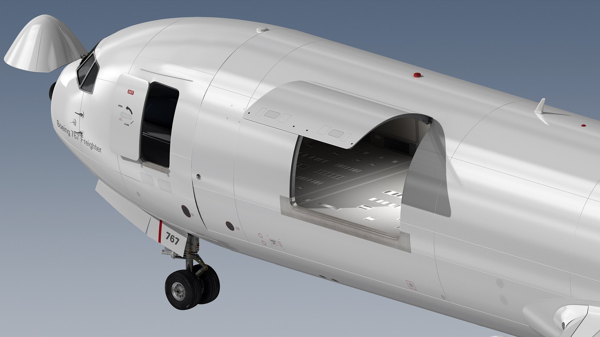 Boeing 767-300F Generic White Model - TurboSquid 2370196